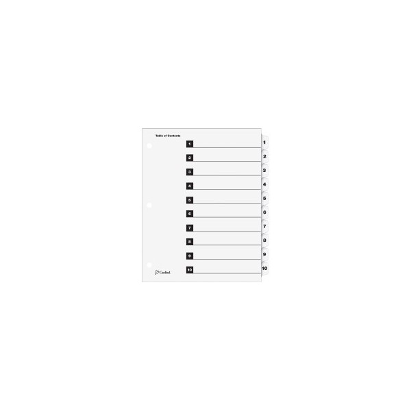 Cardinal OneStep Printable Table of Contents and Dividers